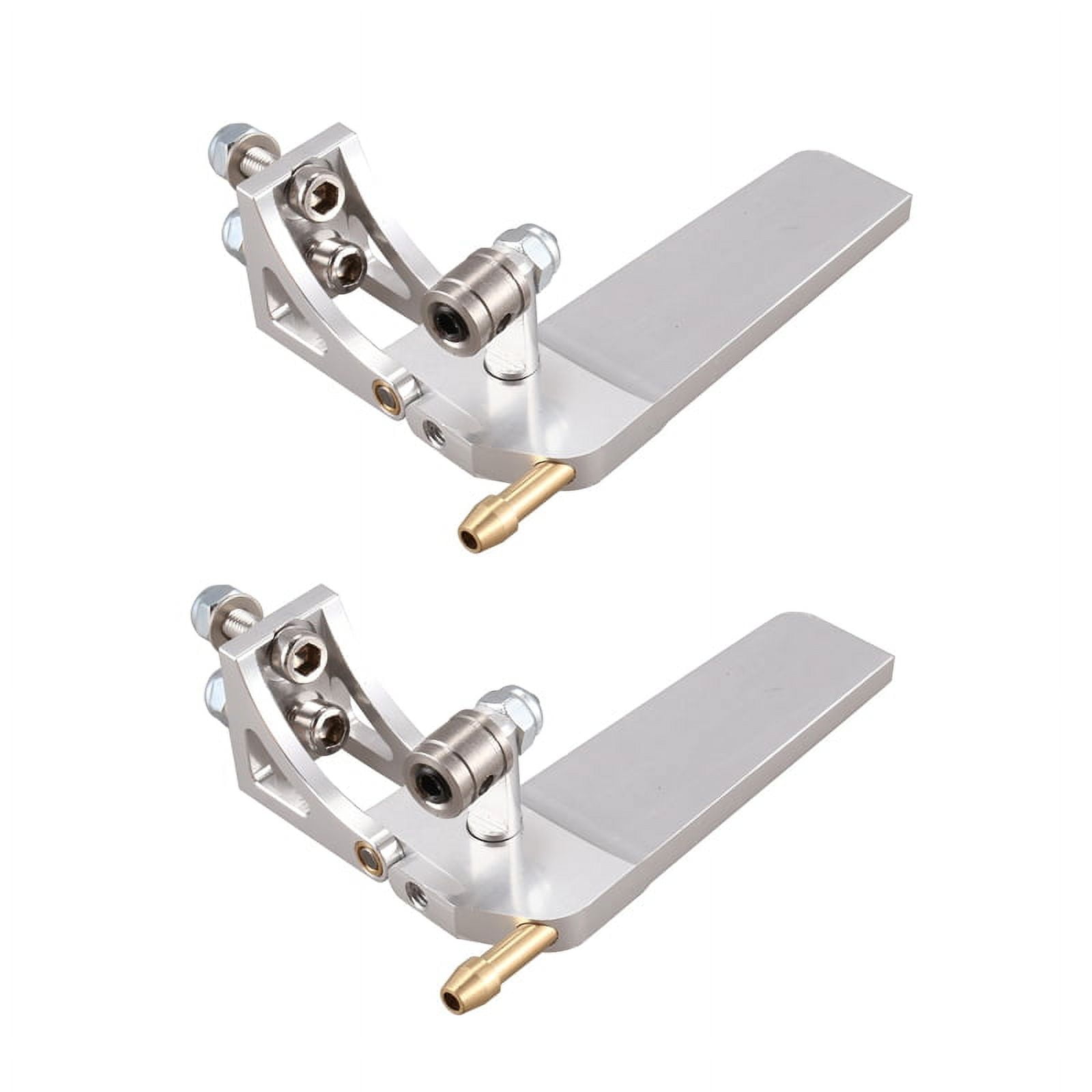 2PC RC Boat Aluminium Alloy Water Absorbing Rudder 52mm Steering for ...