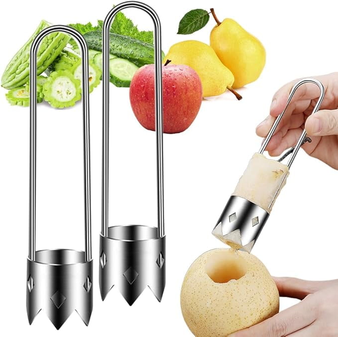 2PC Red Bell Pepper Seed Corer,2024 Upgraded Stainless Steel Fruite ...