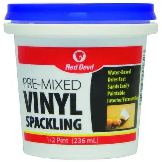 2PC Red Devil 0532 Spackling Compound off-White, off-White 1/2 Pint Tub ...