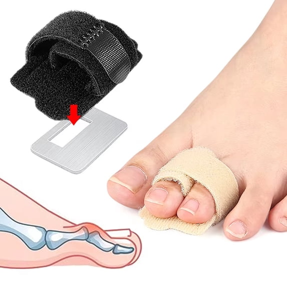 2PC Reusable Fabric Toe Wraps Buddy Wraps Hammer Toe Straighteners for ...