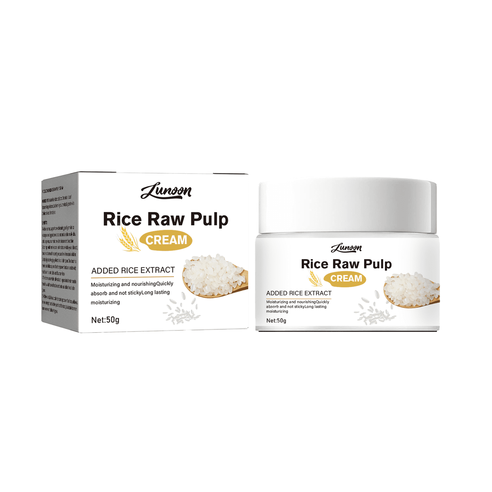 2PC Rice Raw Pulp Cream 50g for Moisturizing,Nourishing,Hydrating Skin ...