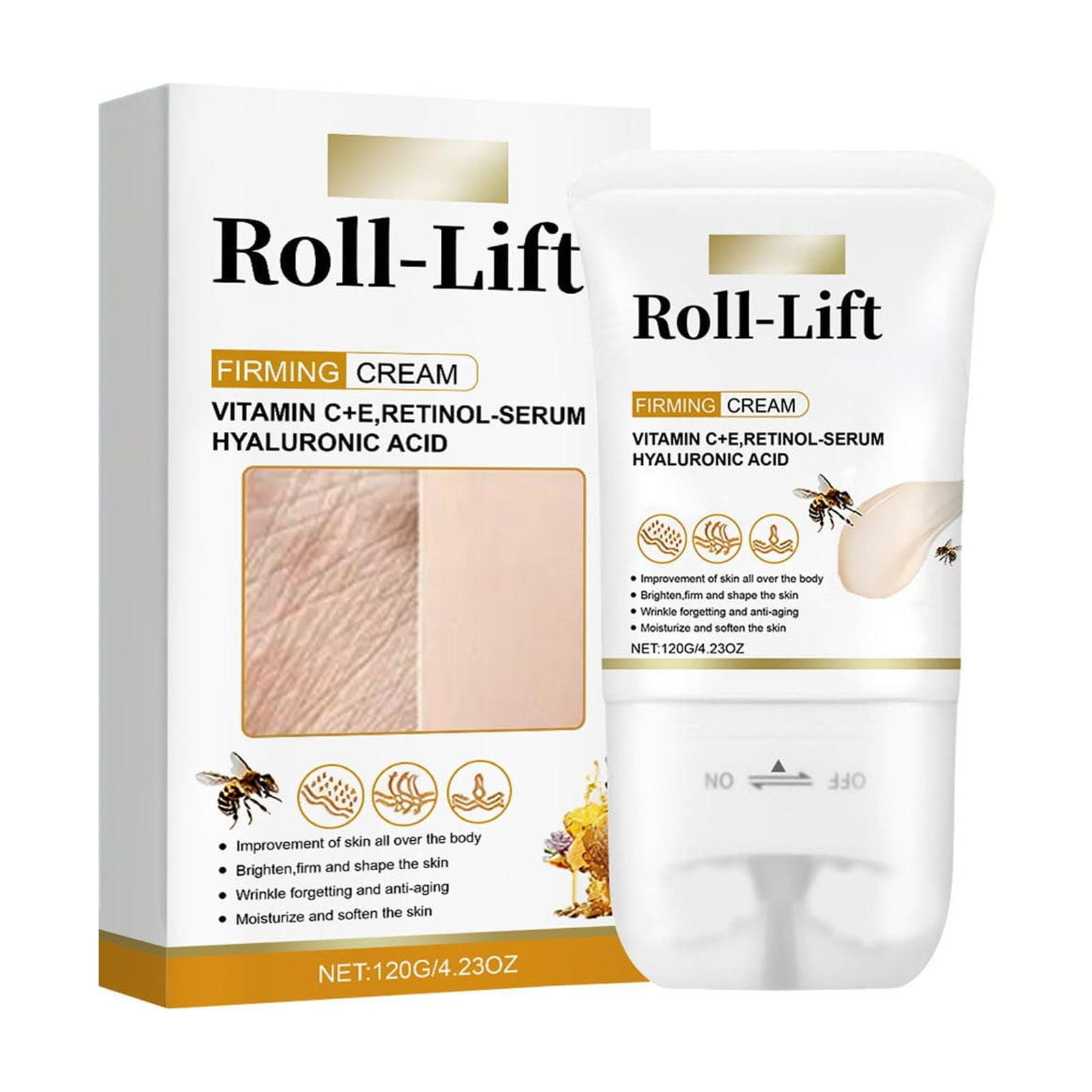 2PC Roller Body Cream Moisturizes And Nourishes Skin All Over The Body ...