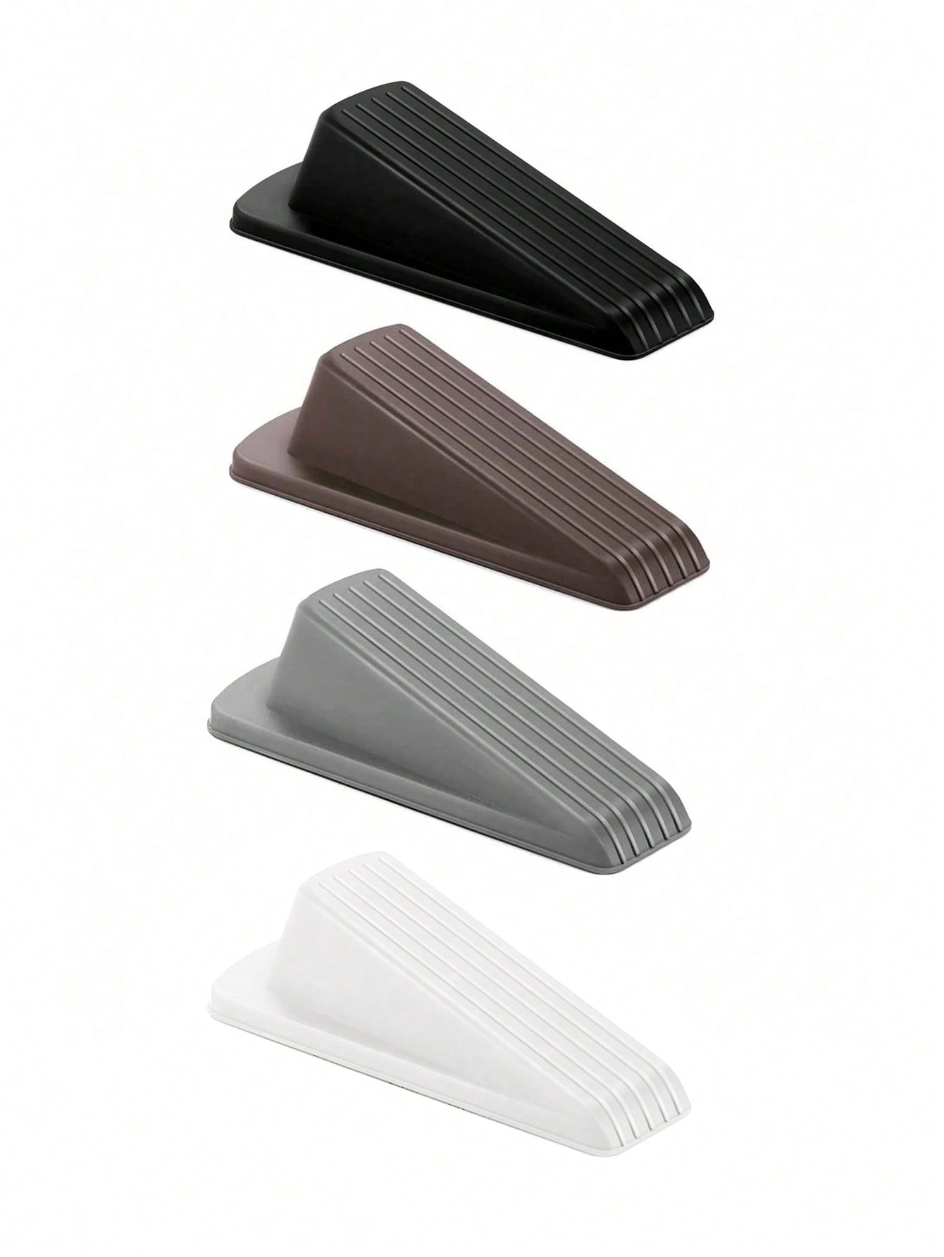 2PC Rubber Wedge Door Stoppers For Floor Door Gaps And Prevent The Lock ...