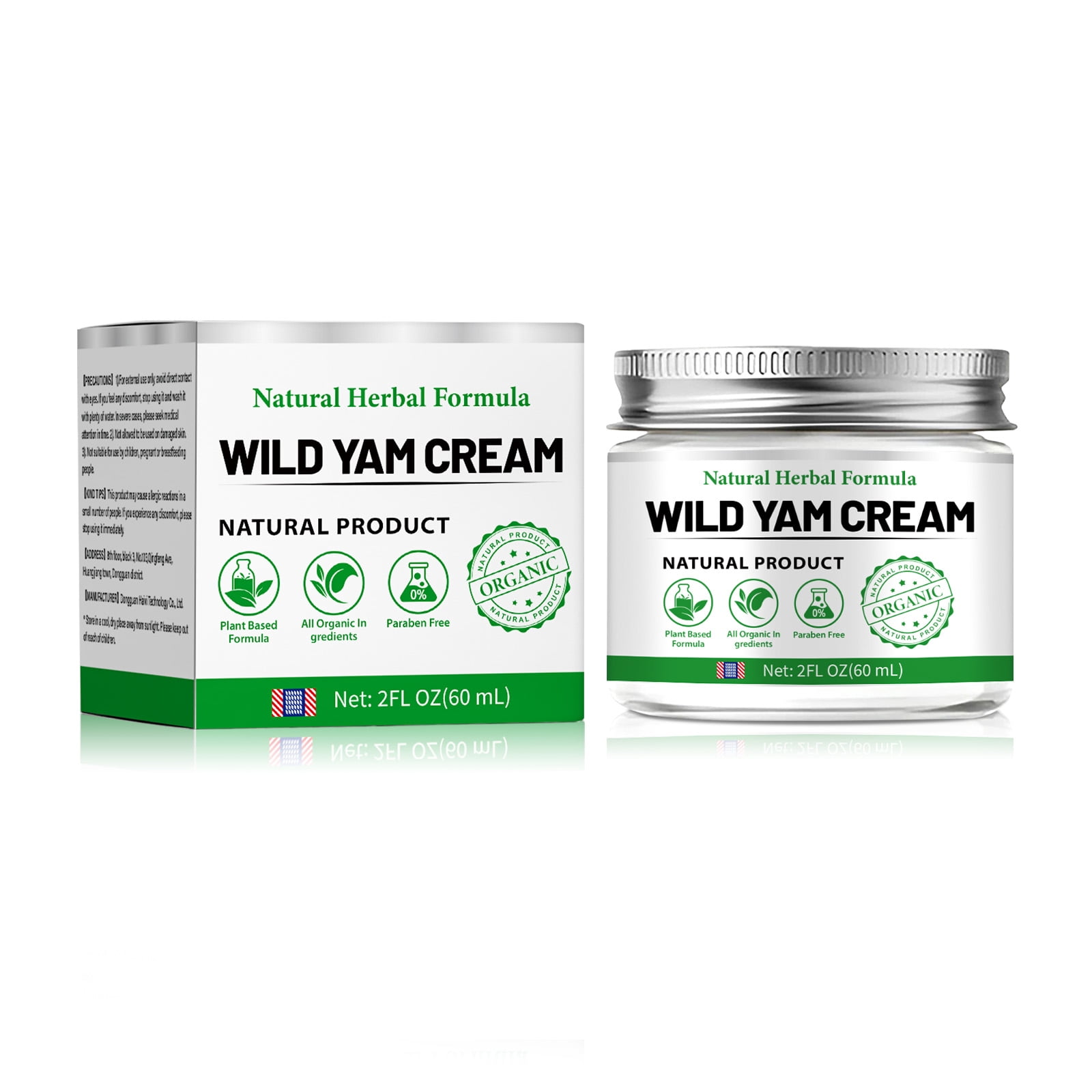 2PC SUSHEN Natural Herbal Formula Wild Yam Cream 2oz - Walmart.com