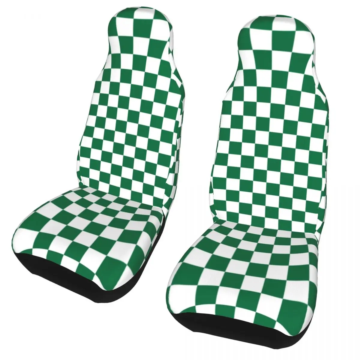 2PC SUV RV Van Truck Any Fit Covers Seat Car Geometric Tartan Print ...