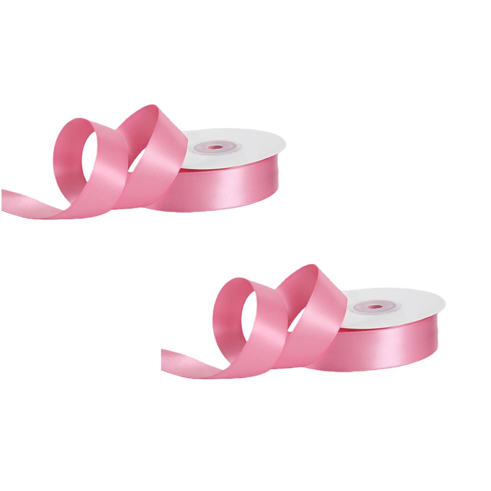 2PC Satin Ribbon Double Faced Satin 1 inch x Continuous 25 Yards Ribbon ...