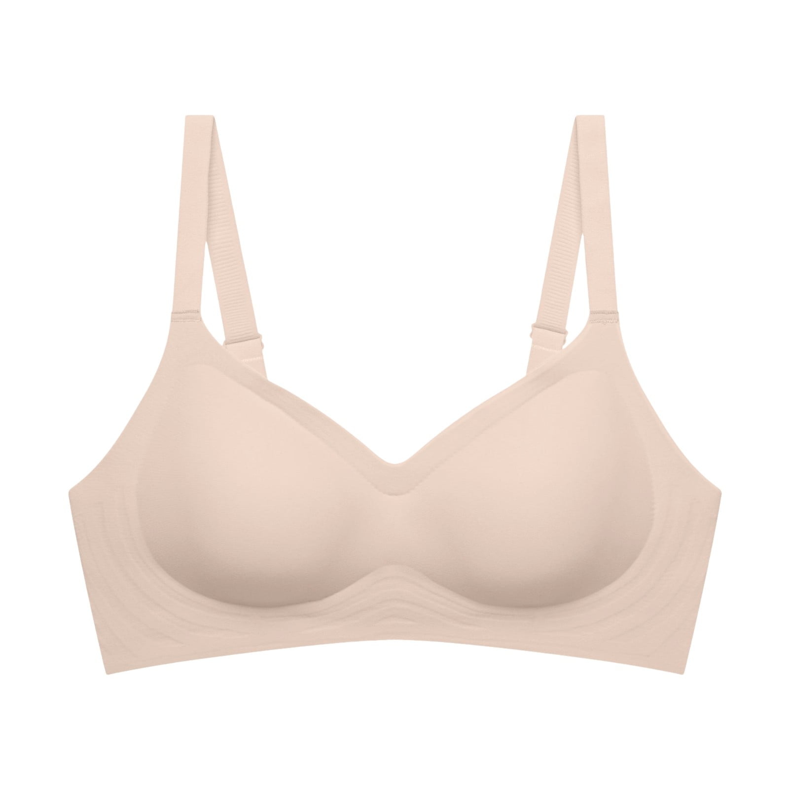 2PC Seamless Bras for Women Full Coverage Soft Support Regular Womens ...