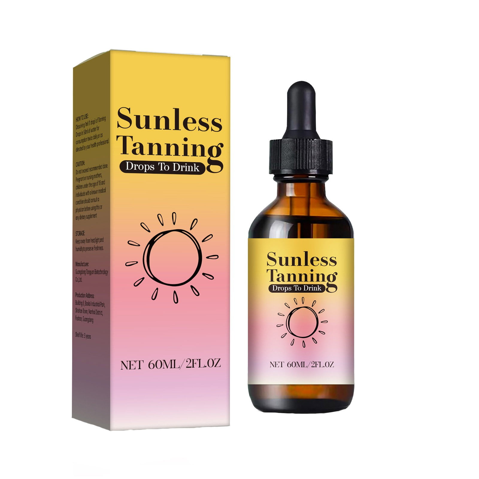 2PC Self Tanning Drops - Color Correcting Self Tan Drops,Hydrating ...
