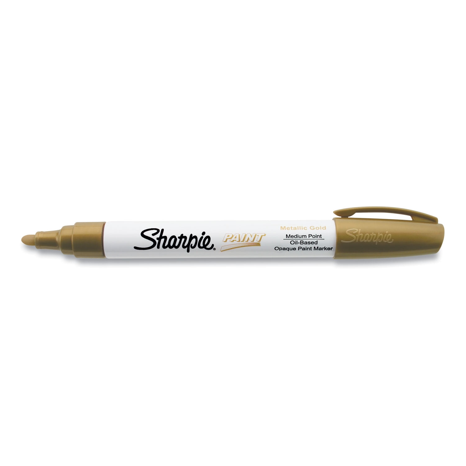 2PC Sharpie Permanent Paint Marker, Medium Bullet Tip, Gold - Walmart.com