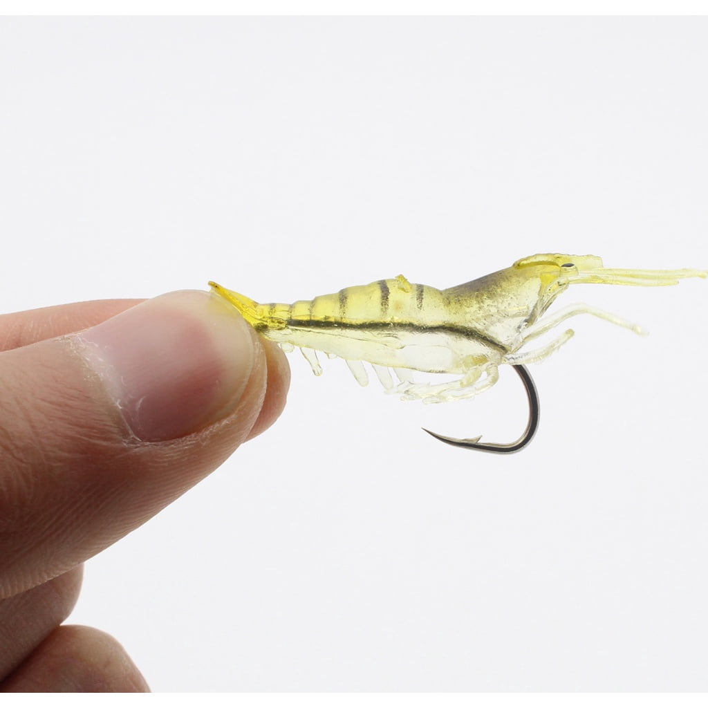 2PC Shrimp Fishing Luminous Bait with Swivel Accounts and Bright ...