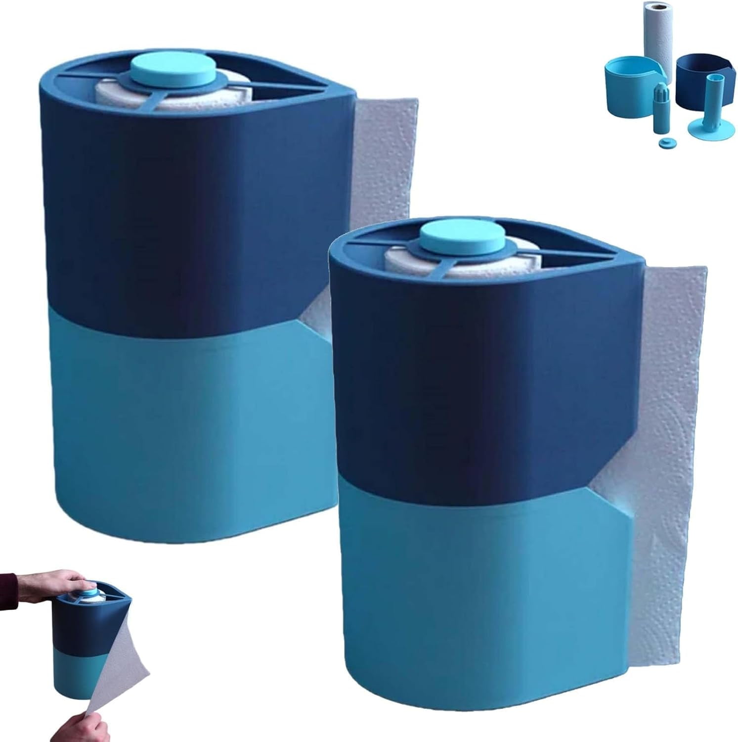 2PC Smart Paper Towel Holder - 3D Printing Dispenser - Walmart.com
