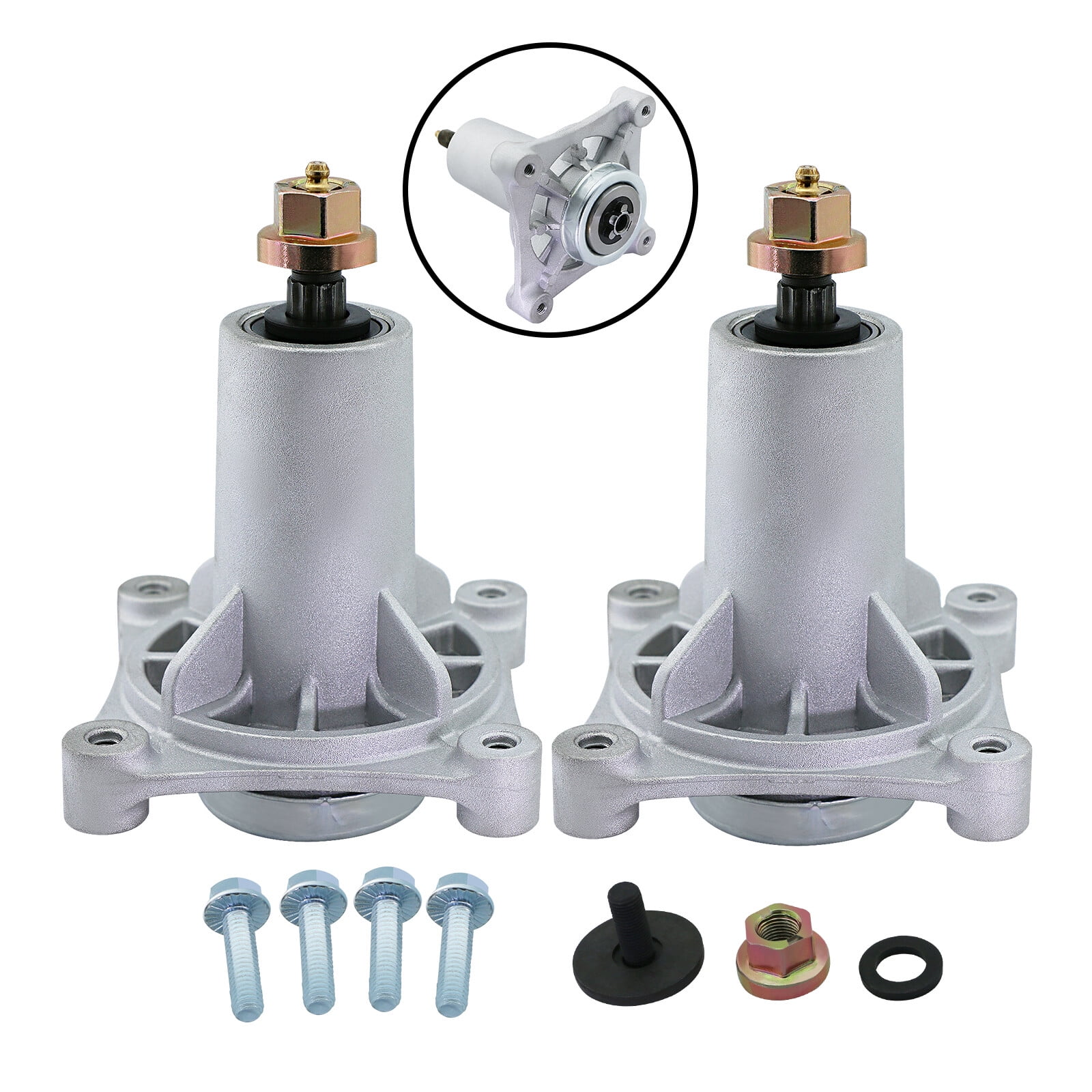 2PC Spindle Assembly For Husqvarna Craftman 285-585 532187281 46'' 48 ...
