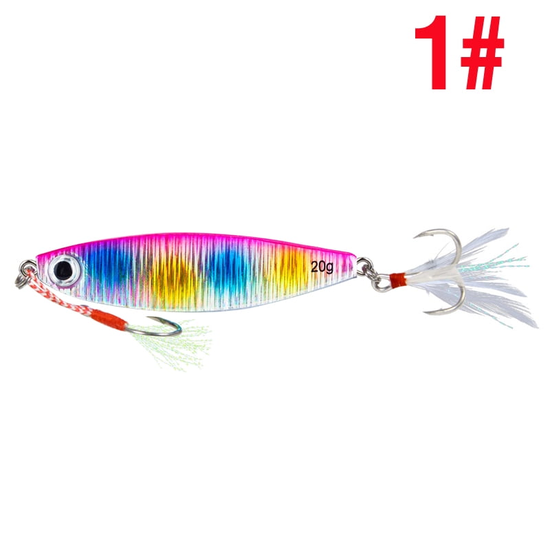 2PC Spinner Bait Lure Jig Accessories Jigging SwimBait Micro Spoon ...