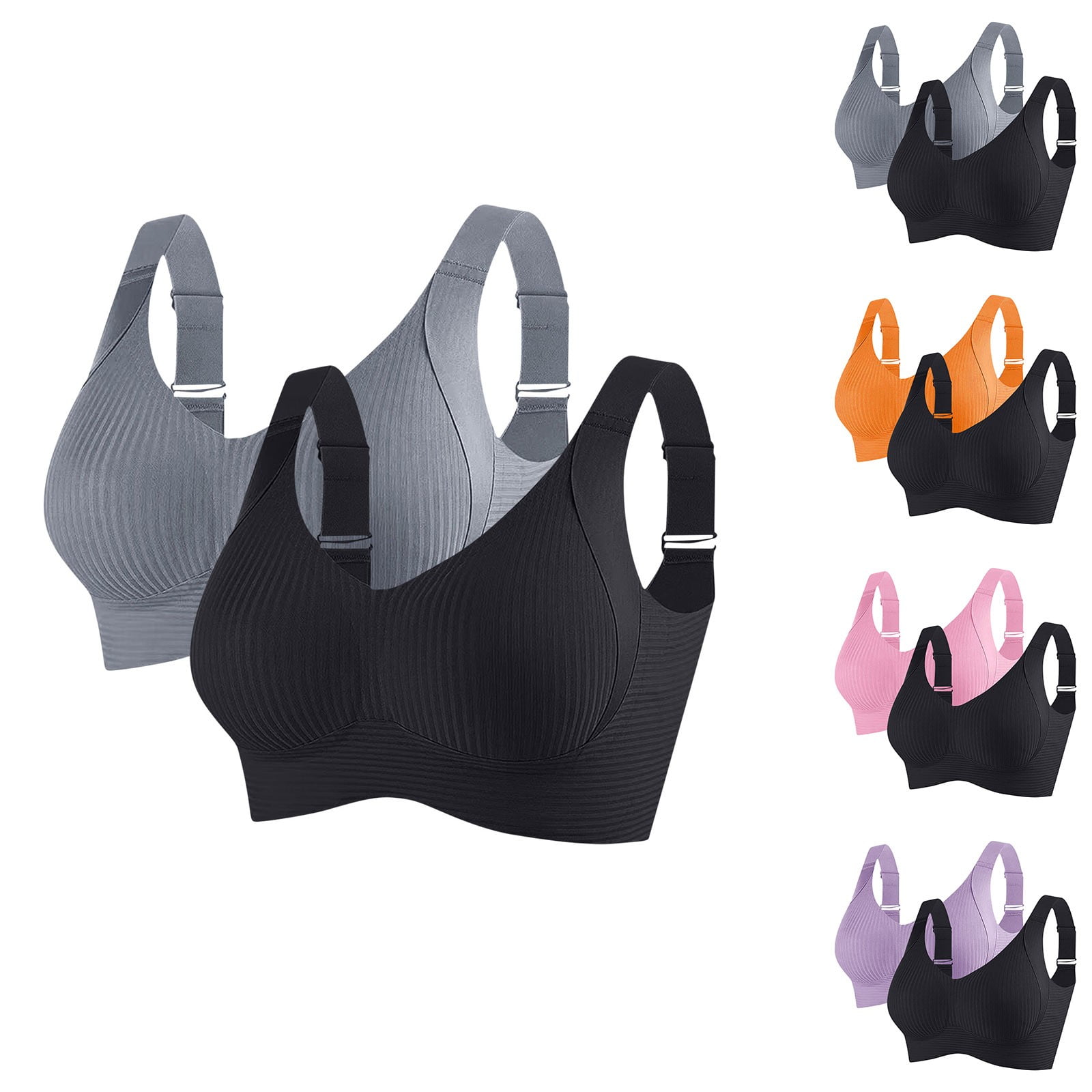 2PC Sports Bras for Women Training Underwear Fitness for Yoga Gym ...