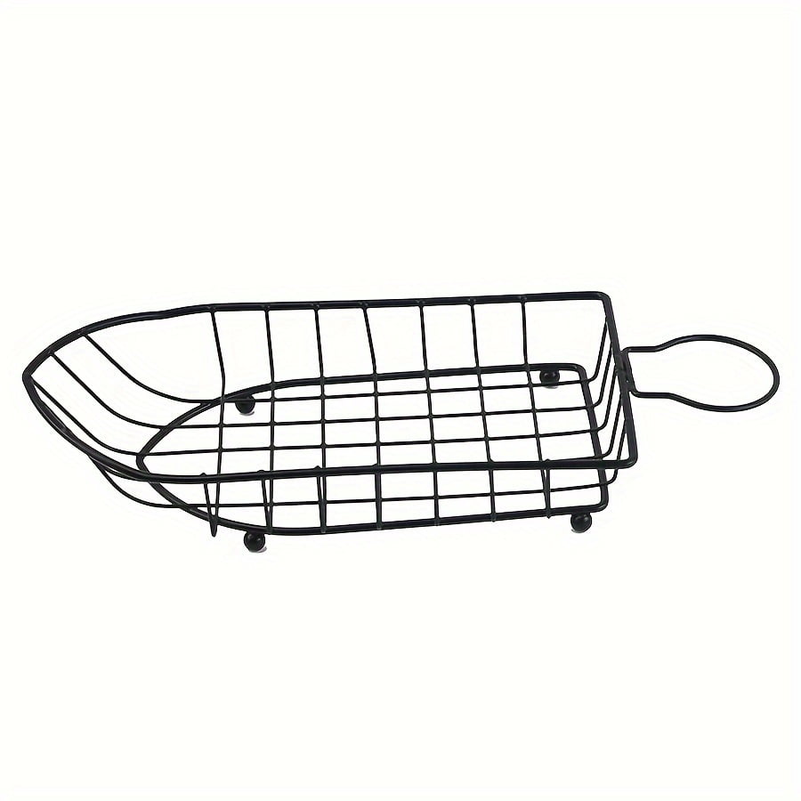 2PC Stainless Steel Boat-Shaped Frying Basket with Handle - Non-Stick ...