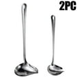 2Pc Stainless Steel Gravy Ladle with Pour Spout- Perfect for Sunday ...