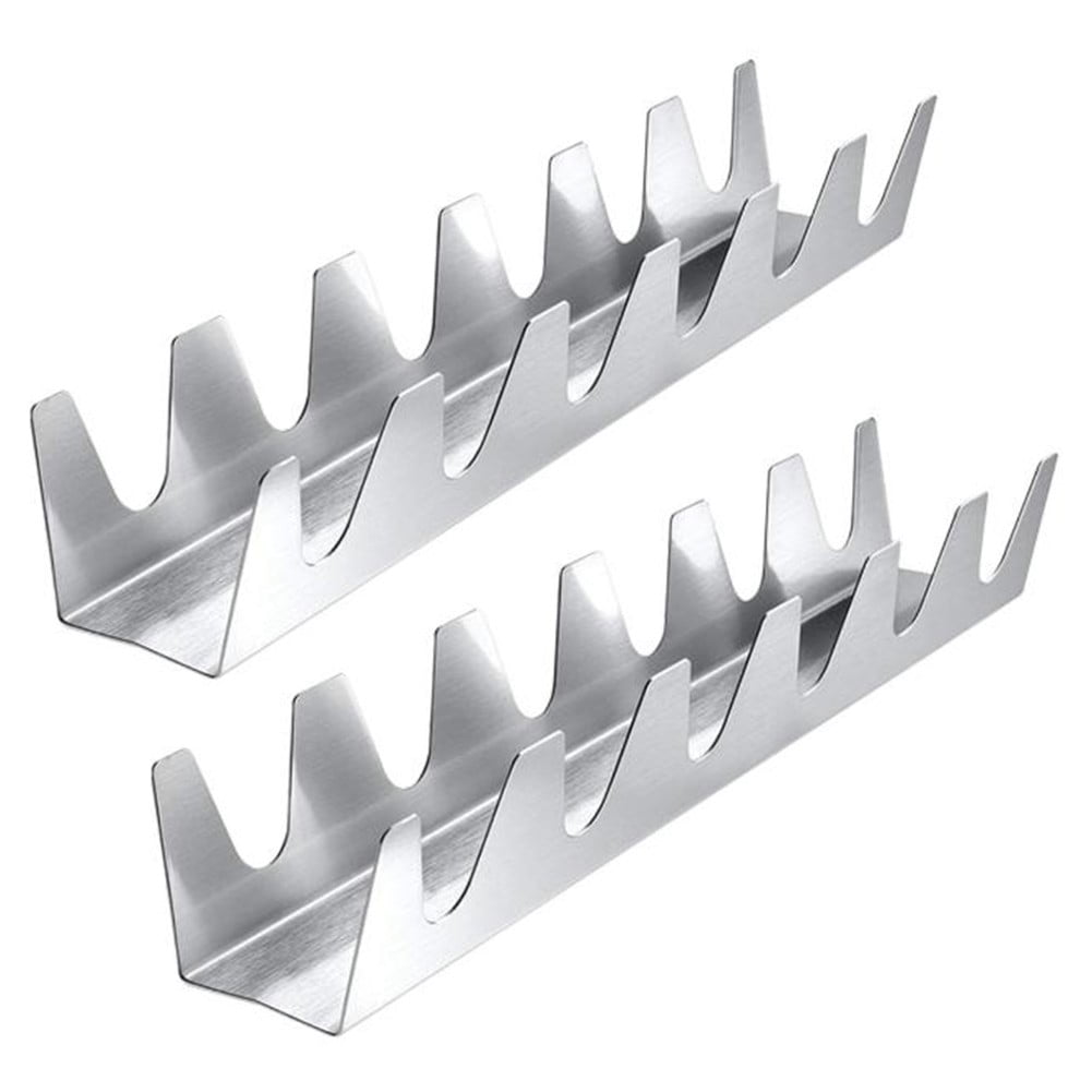 2PC Stainless Steel Pizza Stand Taco Stand Pancake Stand Burrito Stand ...