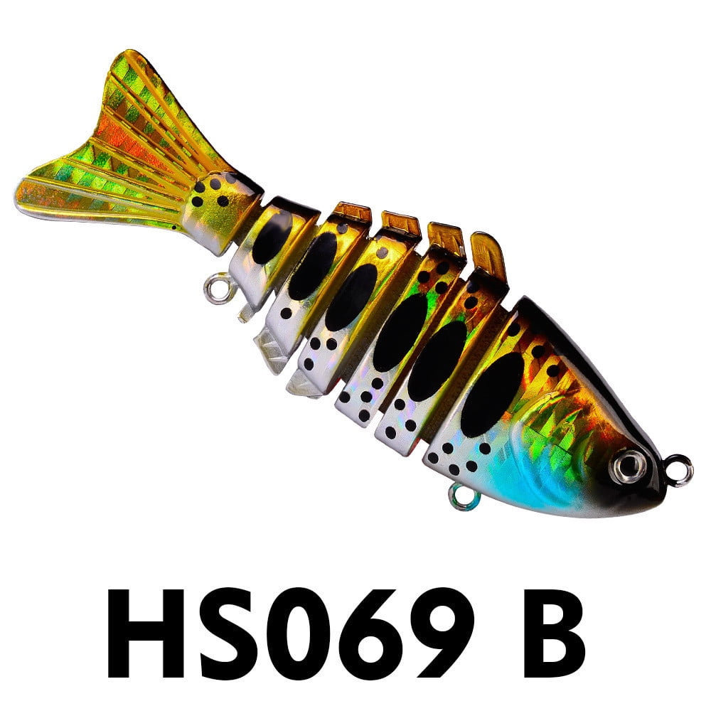 2PC Sturdy Artificial Bait With Hook 20g /15cm Multi-Section Fishing ...