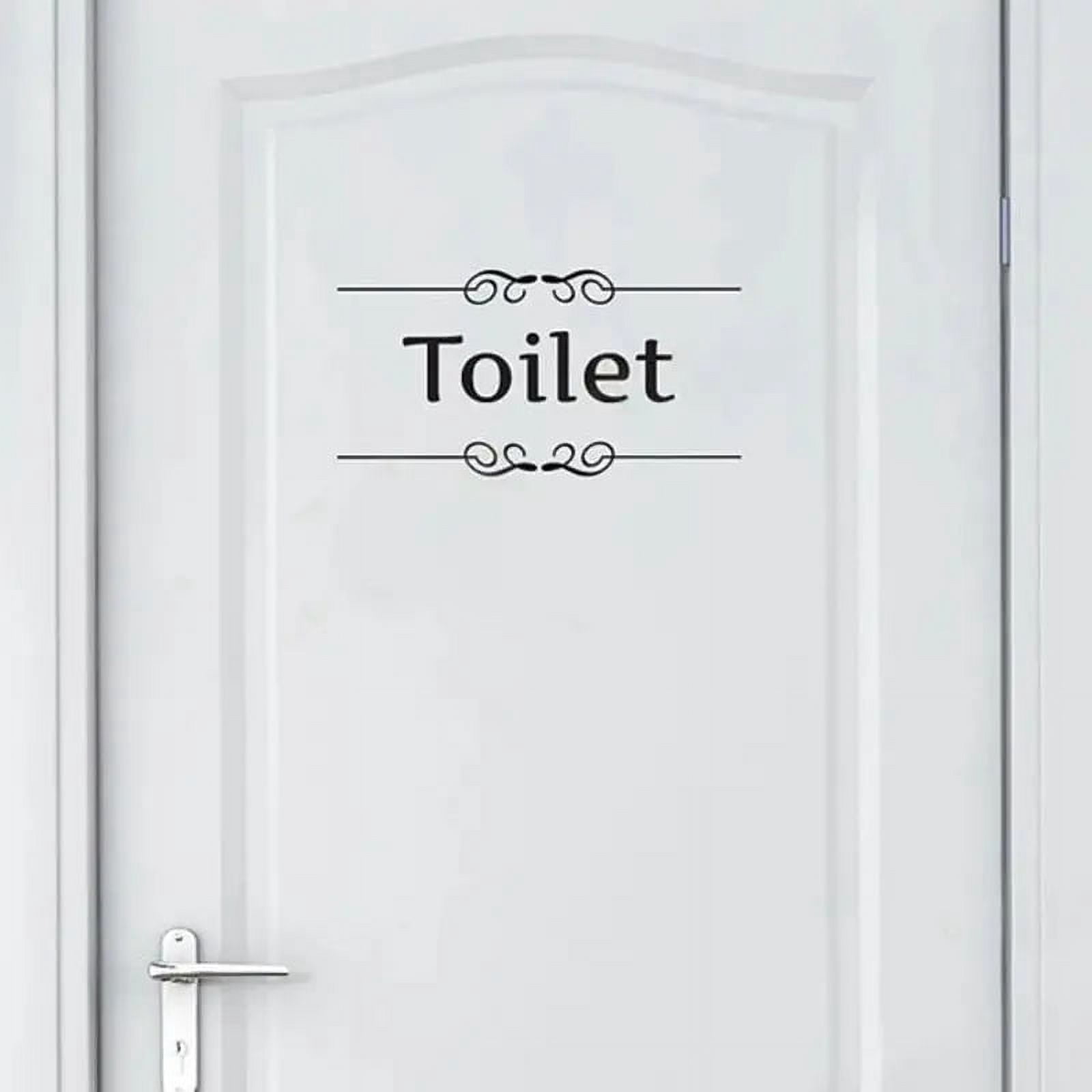 2PC Stylish and Waterproof "Toilet" Wall Sticker to Transform Your ...