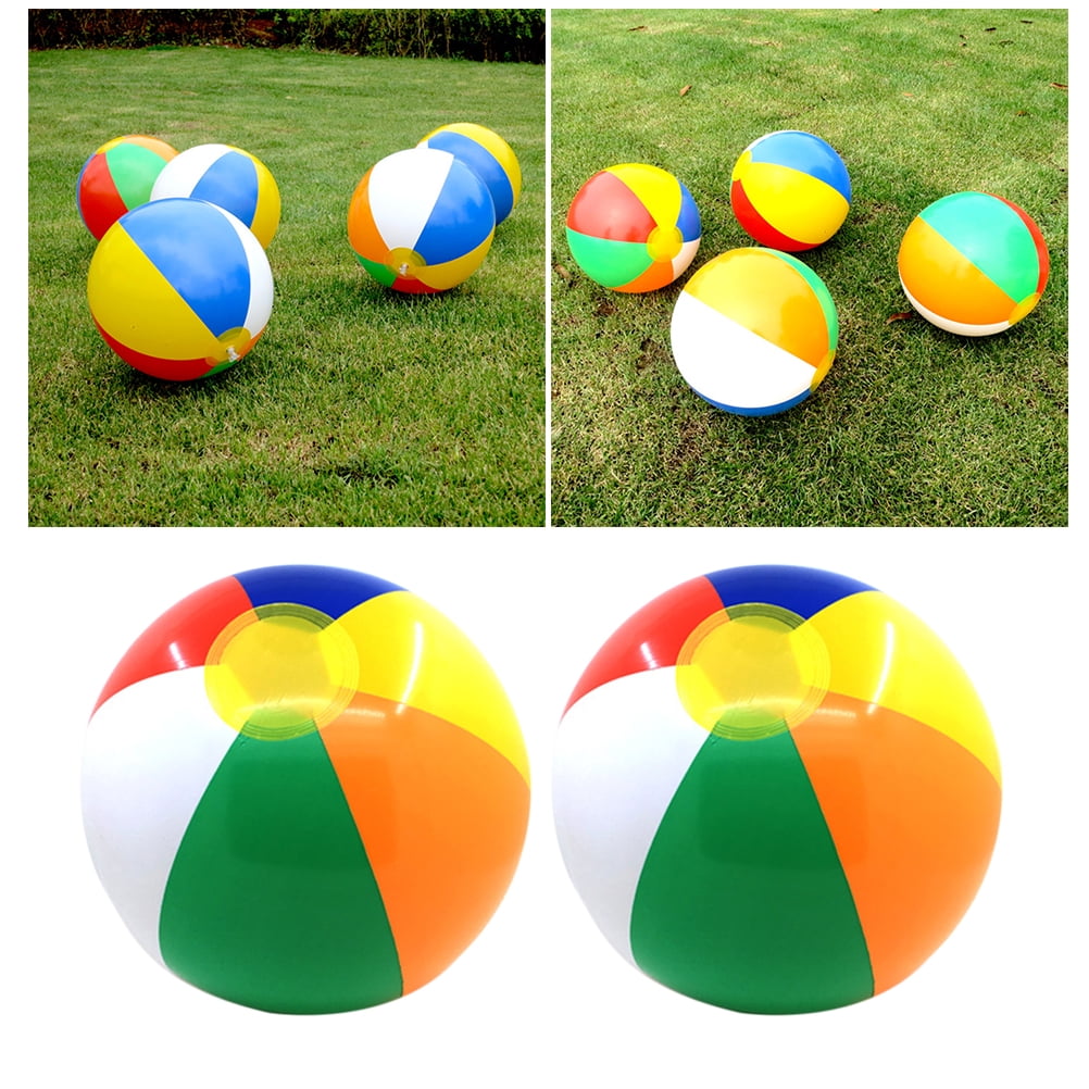 2PC Summer Inflatable Ball Children Playing Beach Funny Outdoor Toy for ...