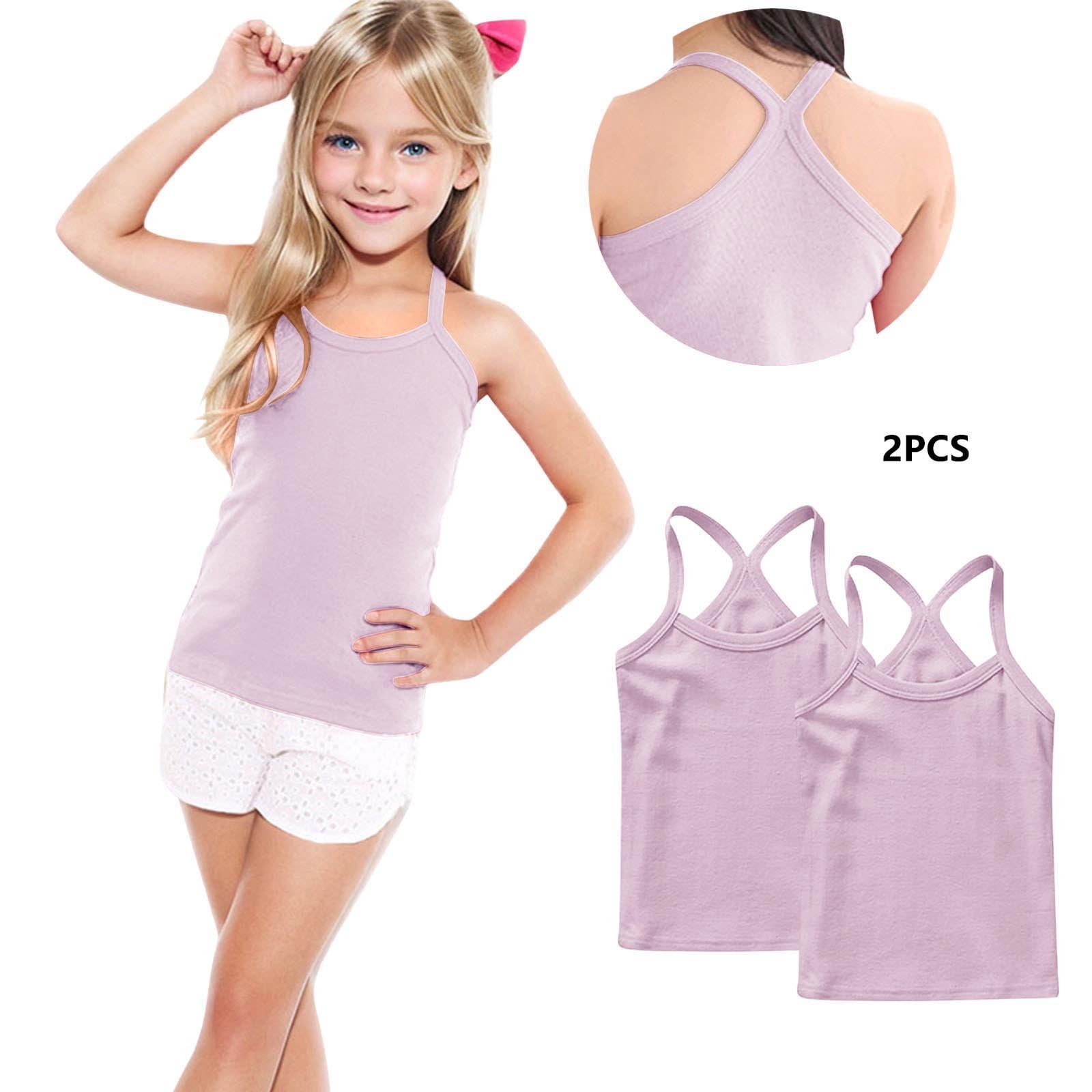 2PC Summer Shirt Size 12M-13Y for Toddler Boys and Girls Sleeveless ...