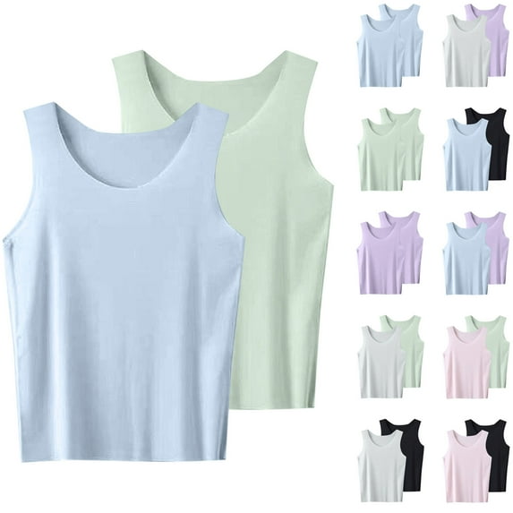 2PC Summer Tank Tops for Boys Girls Toddler 2-15 Years Tween ...