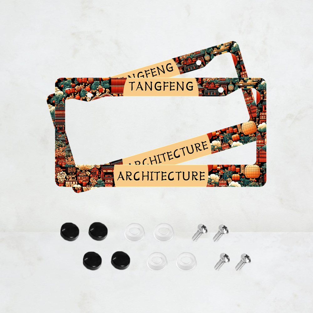 2PC Tangfeng Architecture License Plate Prame Aluminum Auto Parts ...
