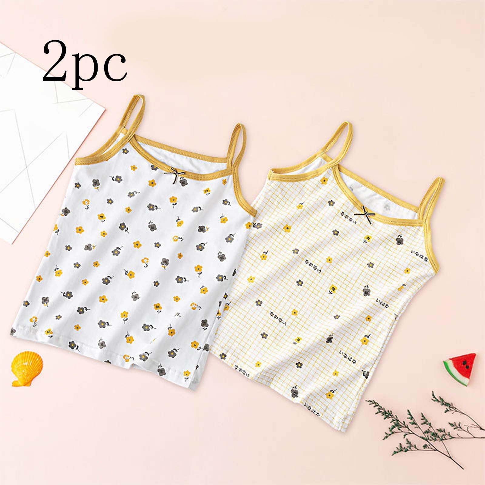 2PC Tank Tops Kids Toddler Girl Top Cheap, Summer Sleeveless Tops, Teen ...