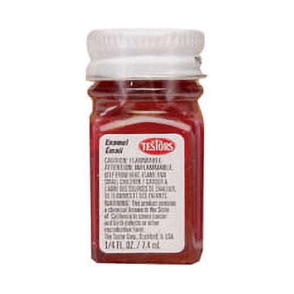 2PC Testors 1104TT Hobby Paint All Purpose Enamel Dark Red 1/4 Ounce ...