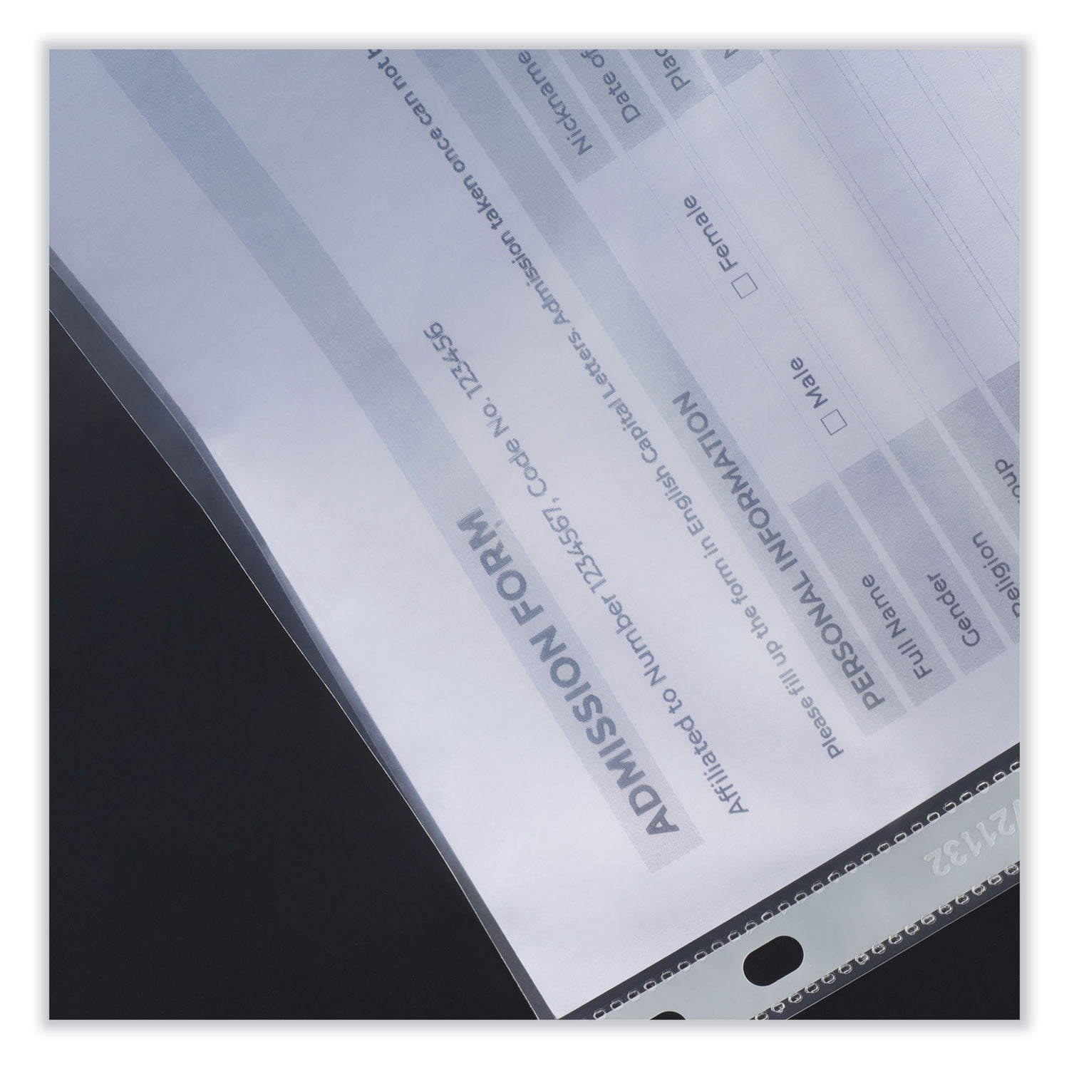 2PC Universal Top-Load Poly Sheet Protectors, Heavy Gauge, Letter Size ...