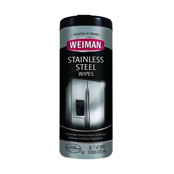 2PC Weiman Fresh Clean Scent Heavy Duty Stainless Steel Wipes 30 pk ...