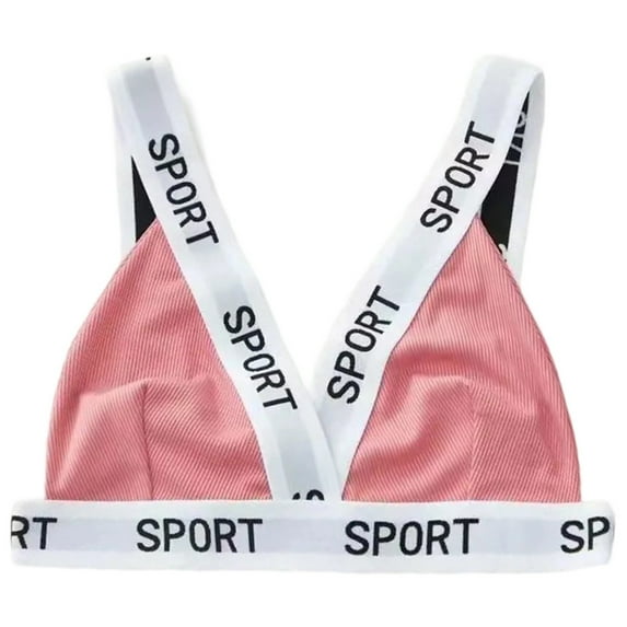 2PC Women'S Bras Ribbed Letter Print Lette Comfort Stretchy Soft Lette ...