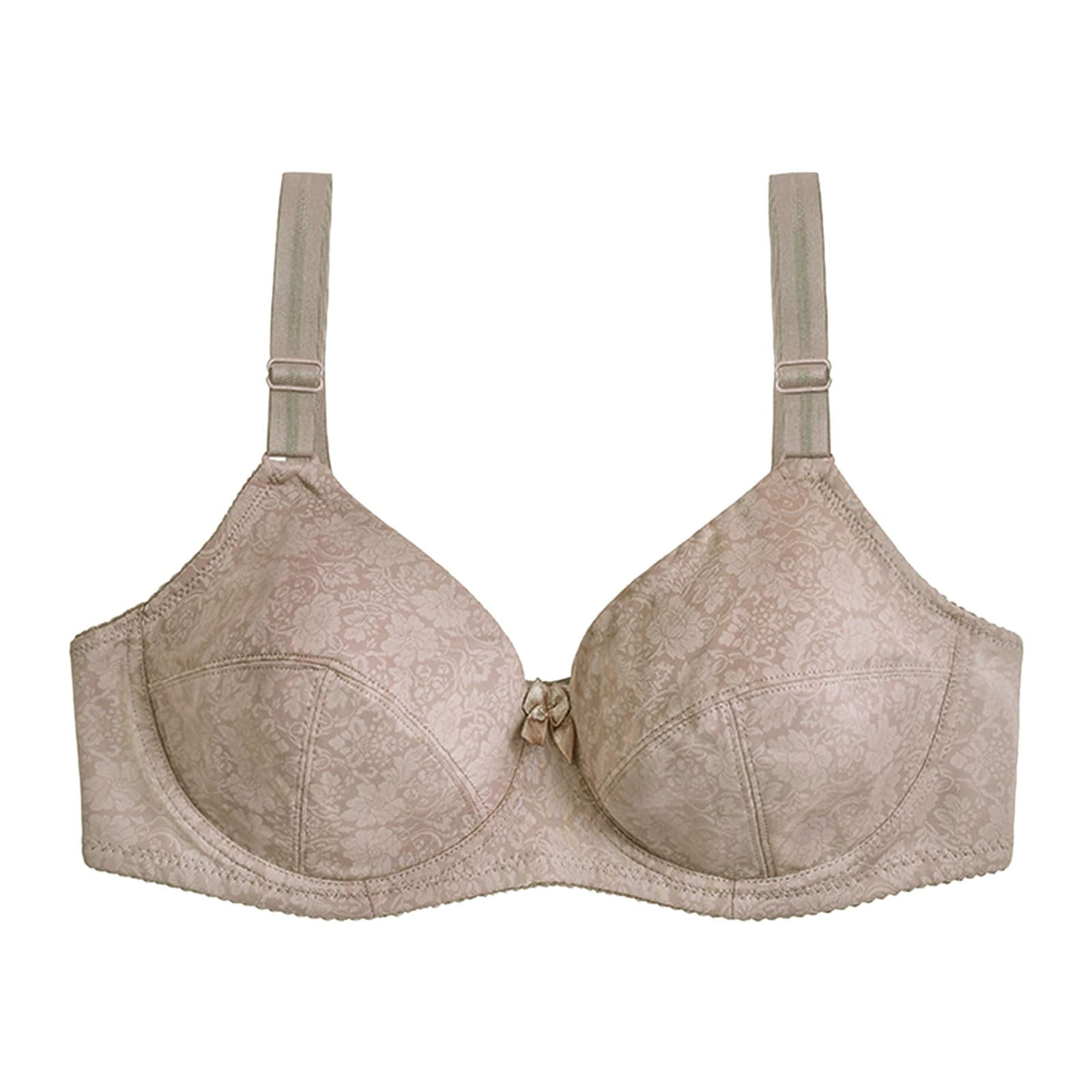 2PC Women'S Bras Smooth Adjustment Solid Color Strapless Bra,Khaki,XXL ...