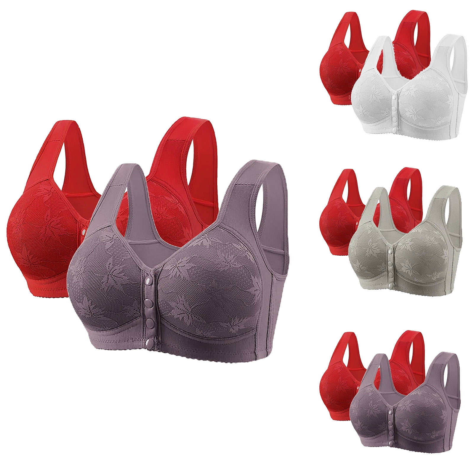 2PC Women's Racerback Plus Size Sports Fitness Support Sexy Non ...