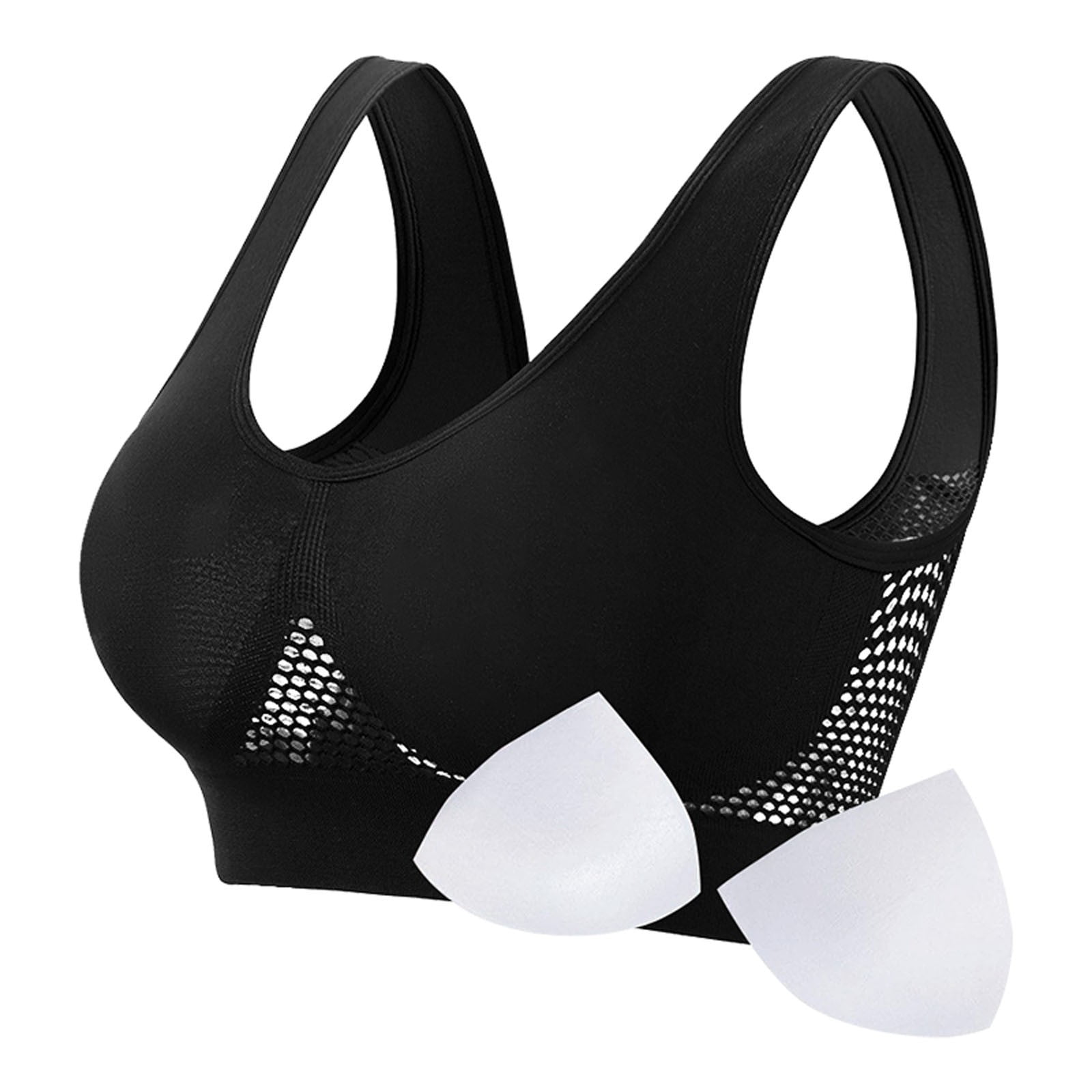 2PC Womens Sports Bra Workout Fashionable Sport Breathable Underwear ...