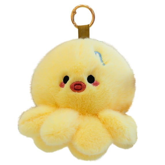 2PC Yellow Minibee Stuffed Octopus Plush Charm Soft Stress Relief ...