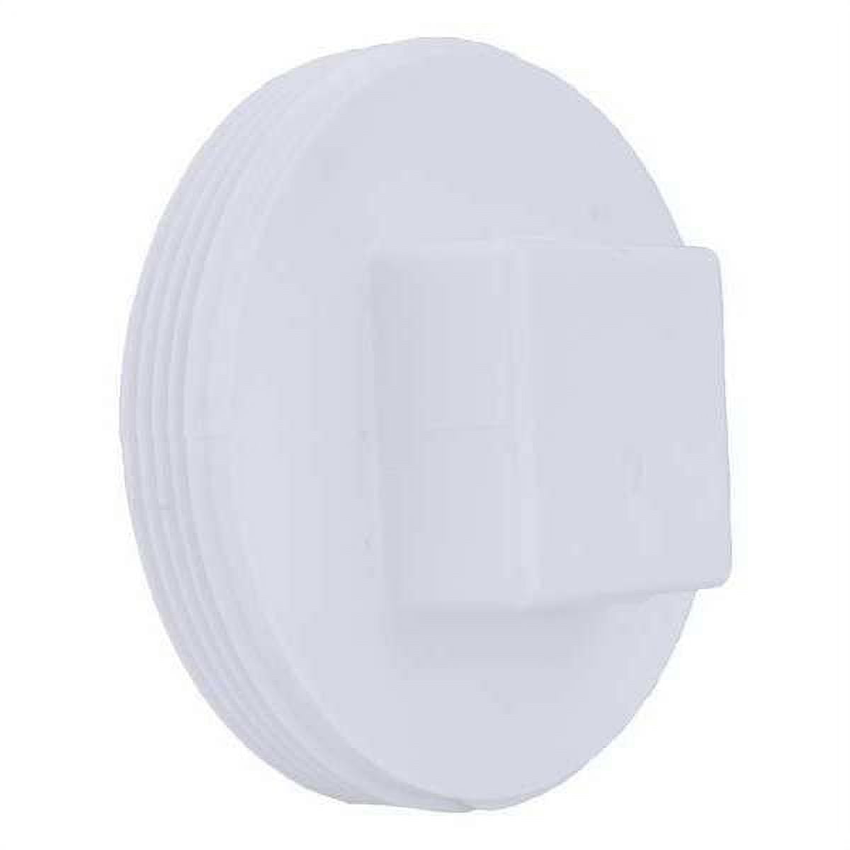 2PC ZoroSelect PVC Cleanout Plug, MNPT, 4 in Pipe Size - Walmart.com