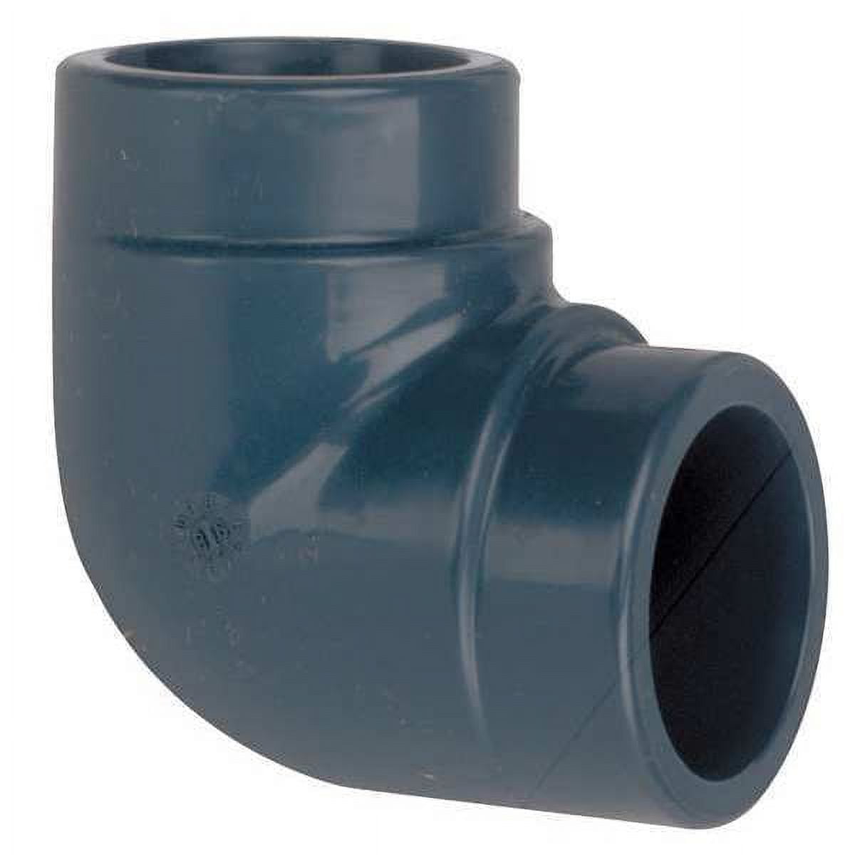 2PC ZoroSelect PVC Elbow, 90 Degrees, Socket x Socket, 1-1/4 in Pipe ...