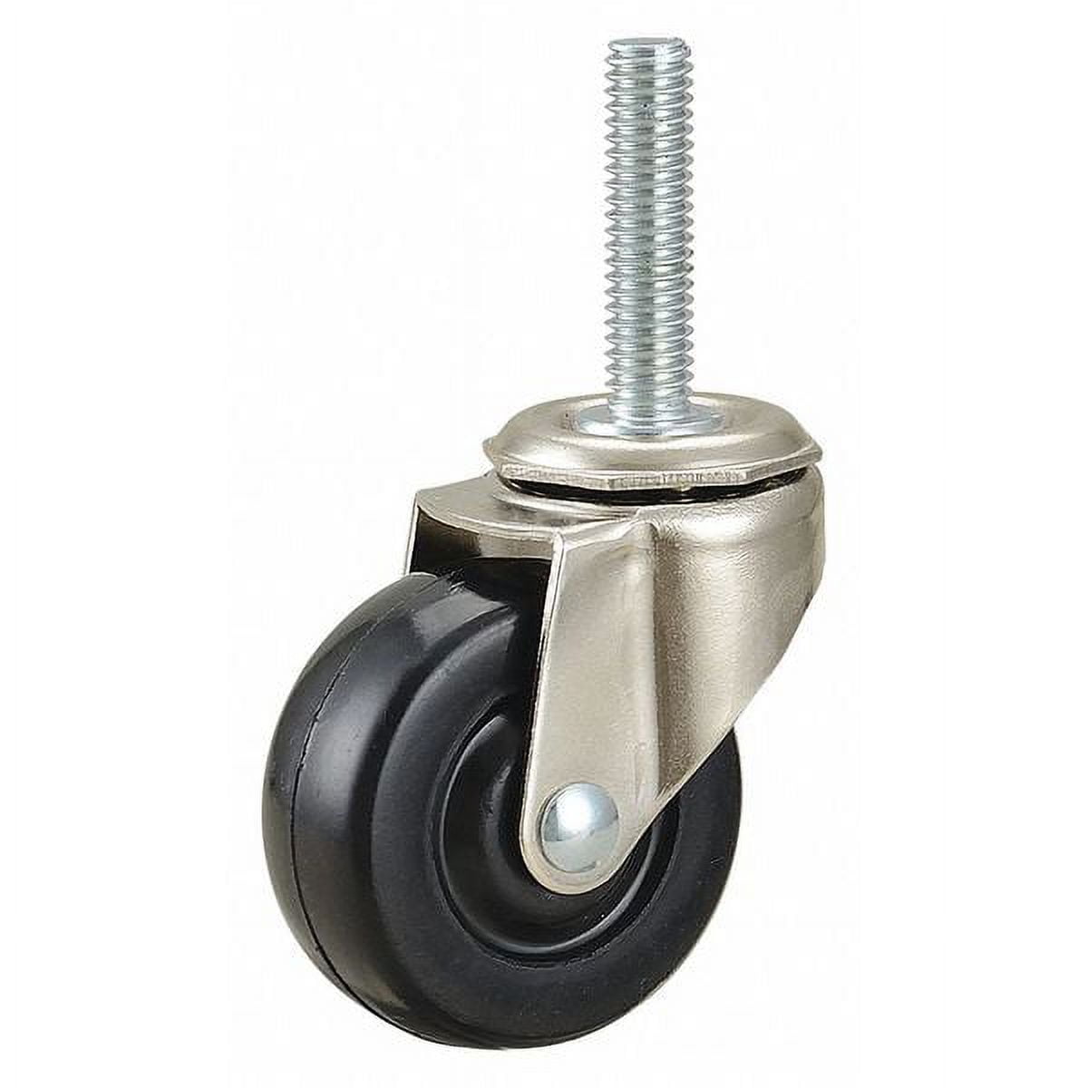 2PC ZoroSelect Swivel Stem Caster, Rubber, 2 in., 75 lb. - Walmart.com