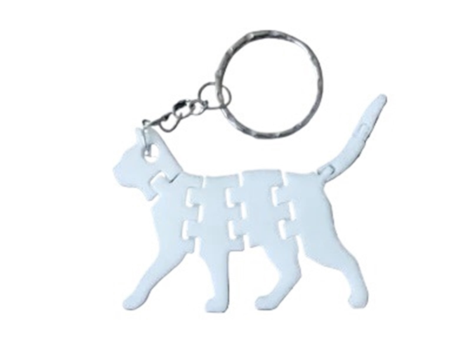 2PC movable joint cat keychain flexible 3D printed cat 3D printed ...