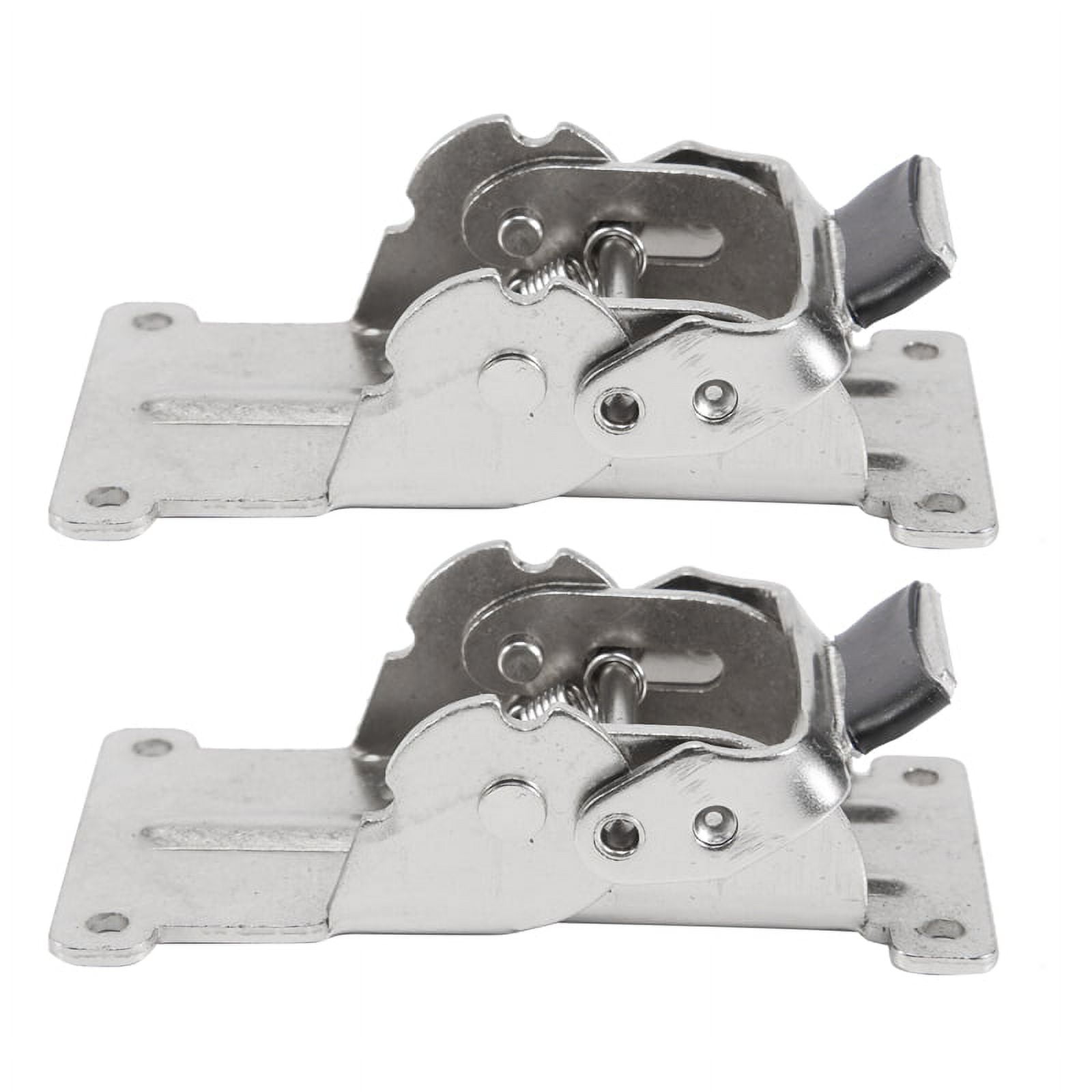 2PCS 0-90-180 Degree Self-Locking Folding Hinge Table Legs Silver ...