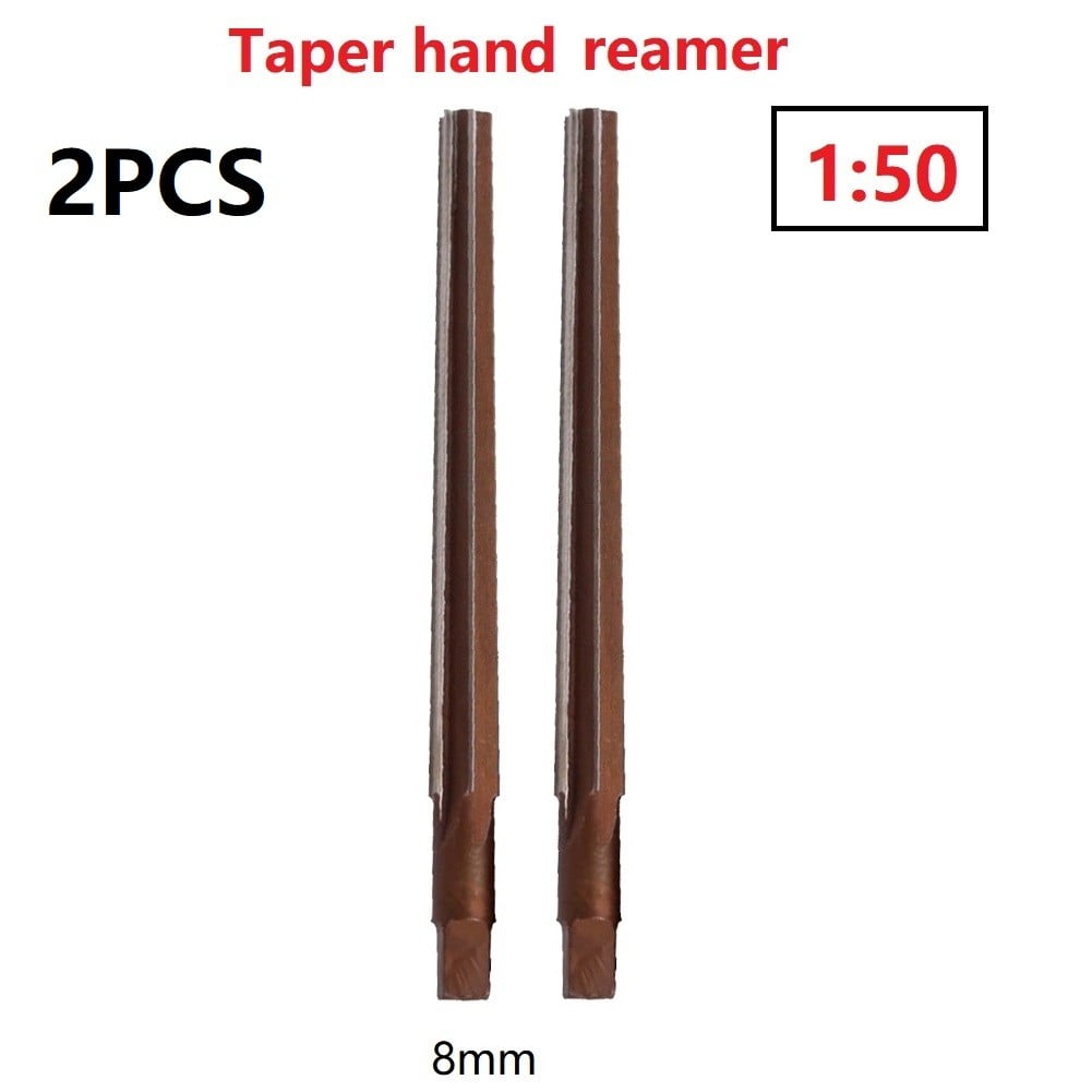 2PCS 1:50 Conical Degree Manual Pin Taper Shank Hand Reamer 96 Silicon ...
