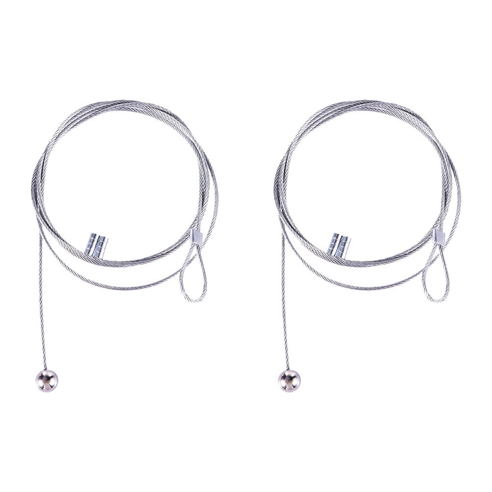 2PCS 1.5M Magnetic Photo Frame Wall Art Photo Display Rope Picture ...