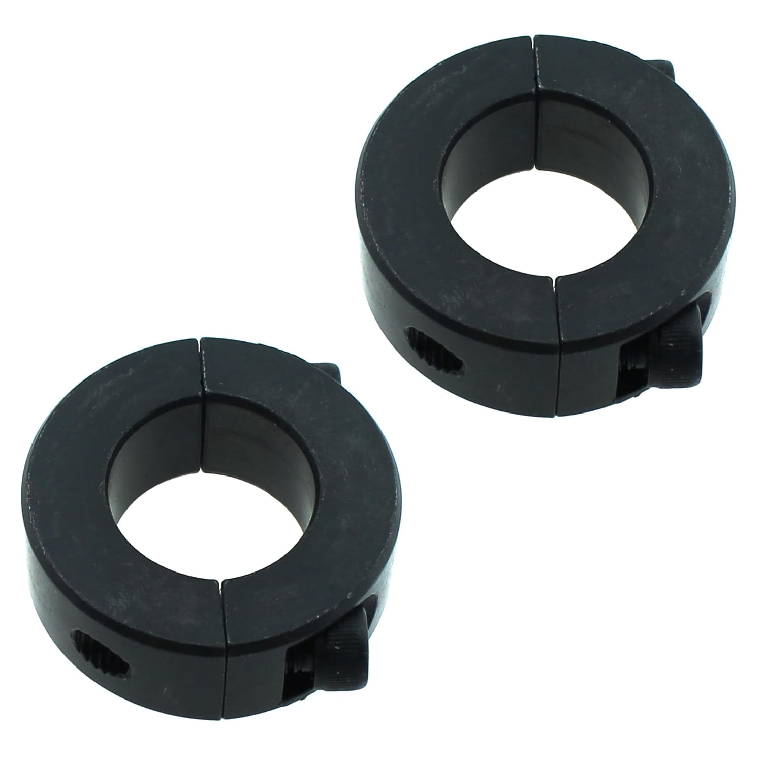 2PCS 1 Inch Black Double Open Body Shaft Collar Carbon Steel Locking ...