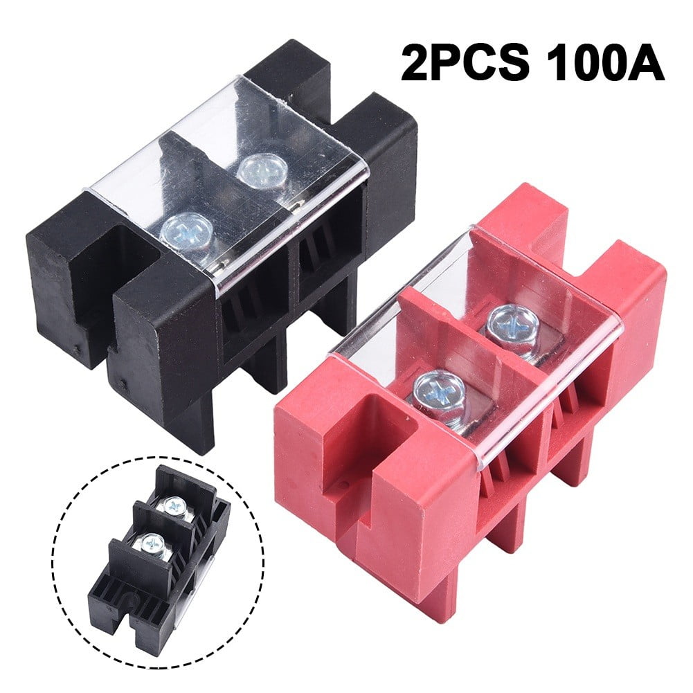 2PCS 100A Energy Storage Connector Terminal Block pure Copper High ...