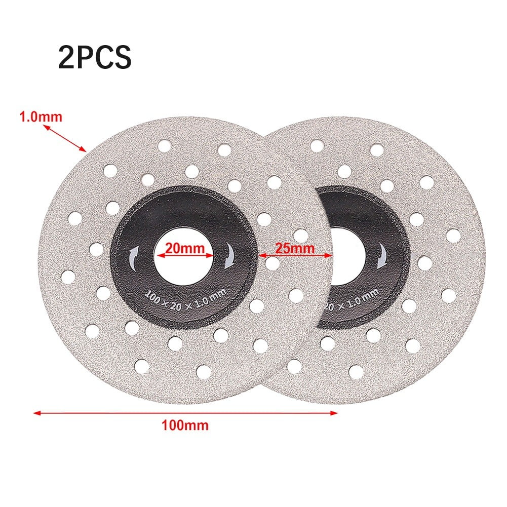2PCS 100mm Rock Slab Cutting Disc Emery Saw Blade Grinding Disc ...
