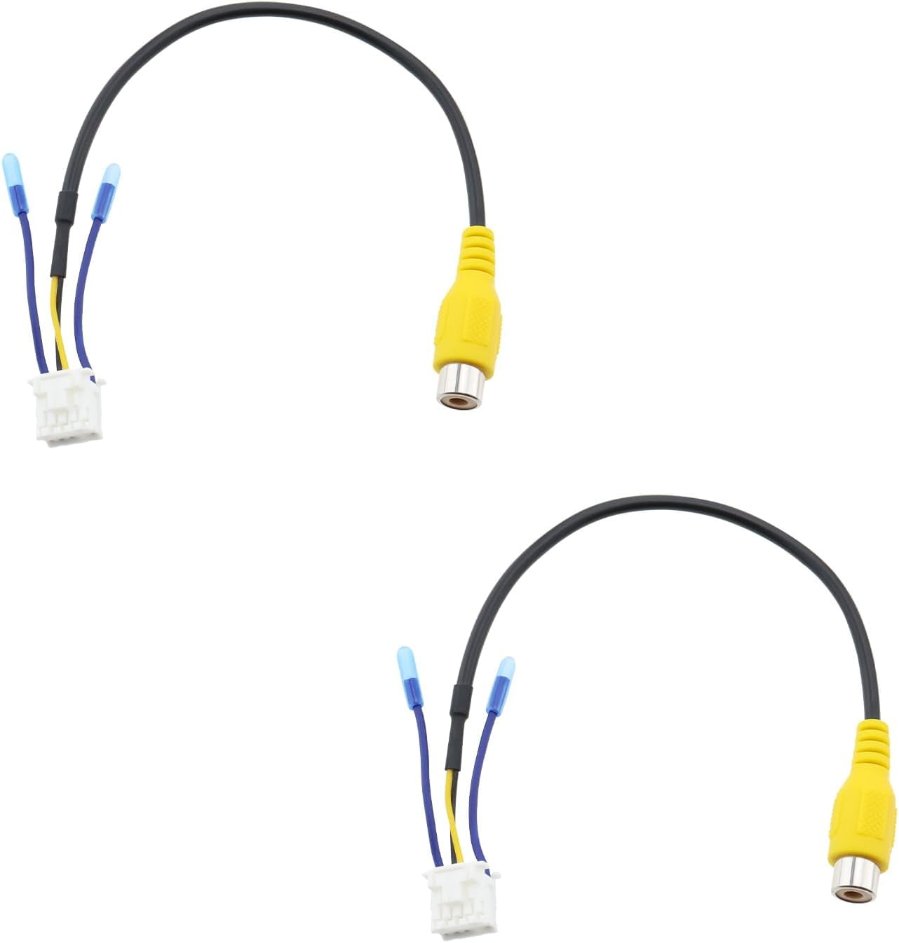 2PCS 10Pin Rear View Backup Camera Cable Adaptor RCA Length 20.9cm for ...