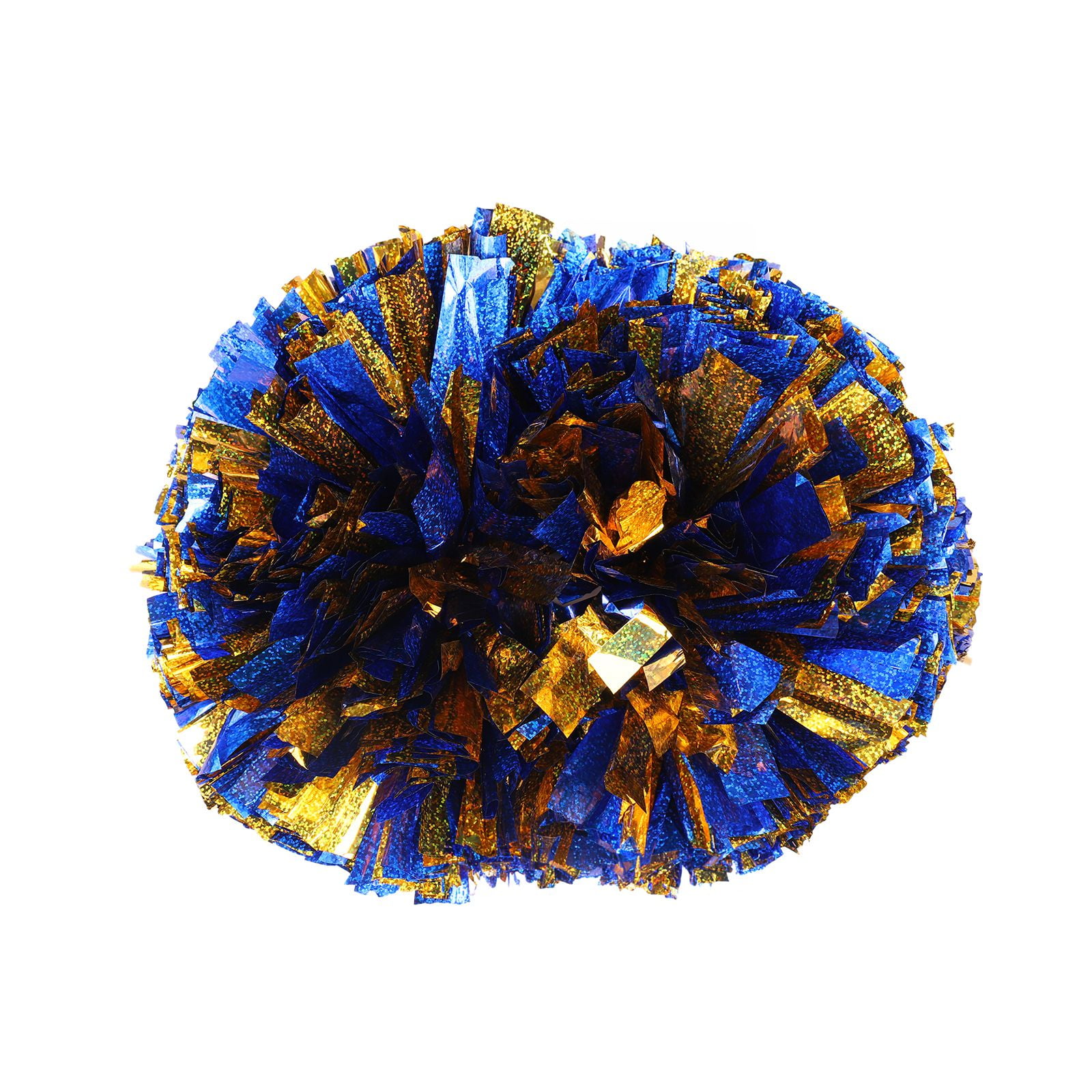 2PCS 12.20 Inches Metallic Cheerleading Pom Poms with Baton Handle for ...