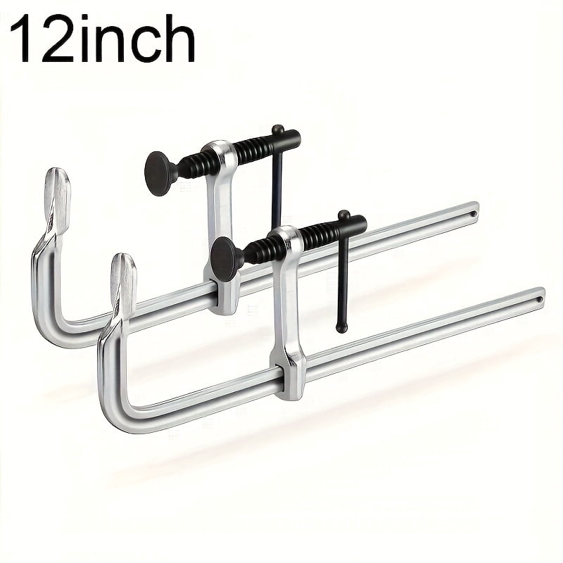 2PCS 12 Inch F-Clamp, Heavy Duty Adjustable Steel Clamp for Woodworking ...