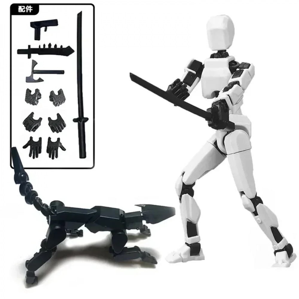 2PCS 13 Joints Figure Articulate Movable Dummy Doll Diy Assembly Toy 3D ...